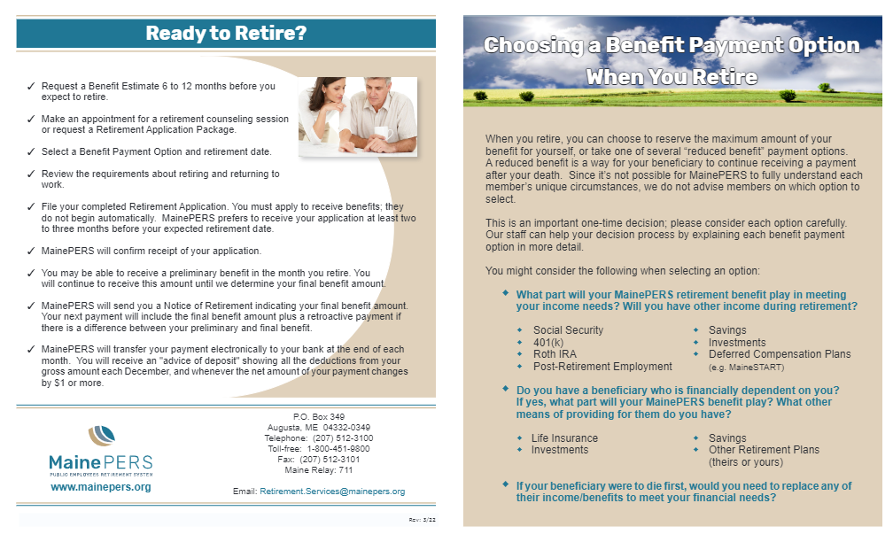 Publications - MainePERS