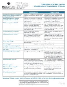 Group Life Insurance - MainePERS